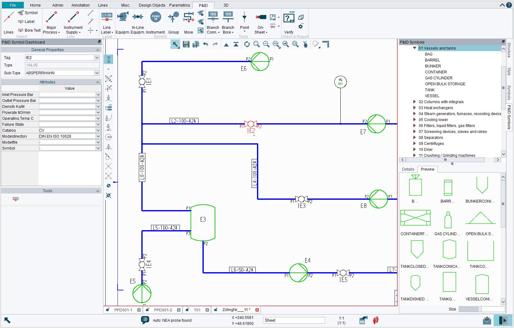 P&ID Software Module for 2D CAD | M4 P&ID