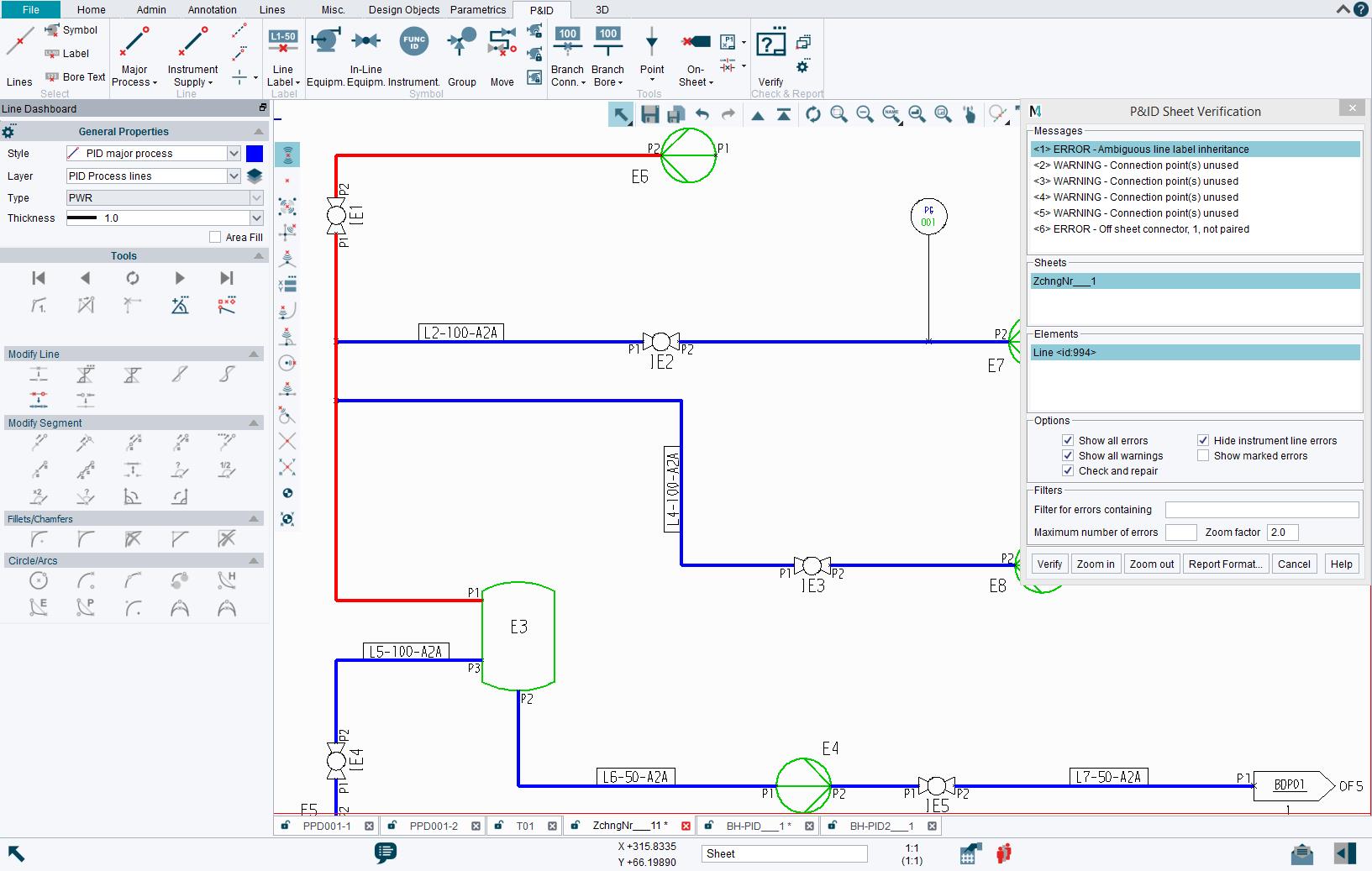 P&ID Software Module for 2D CAD | M4 P&ID