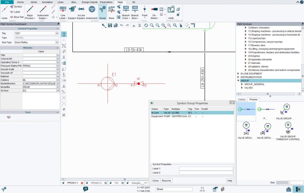 P&ID Software Module for 2D CAD | M4 P&ID