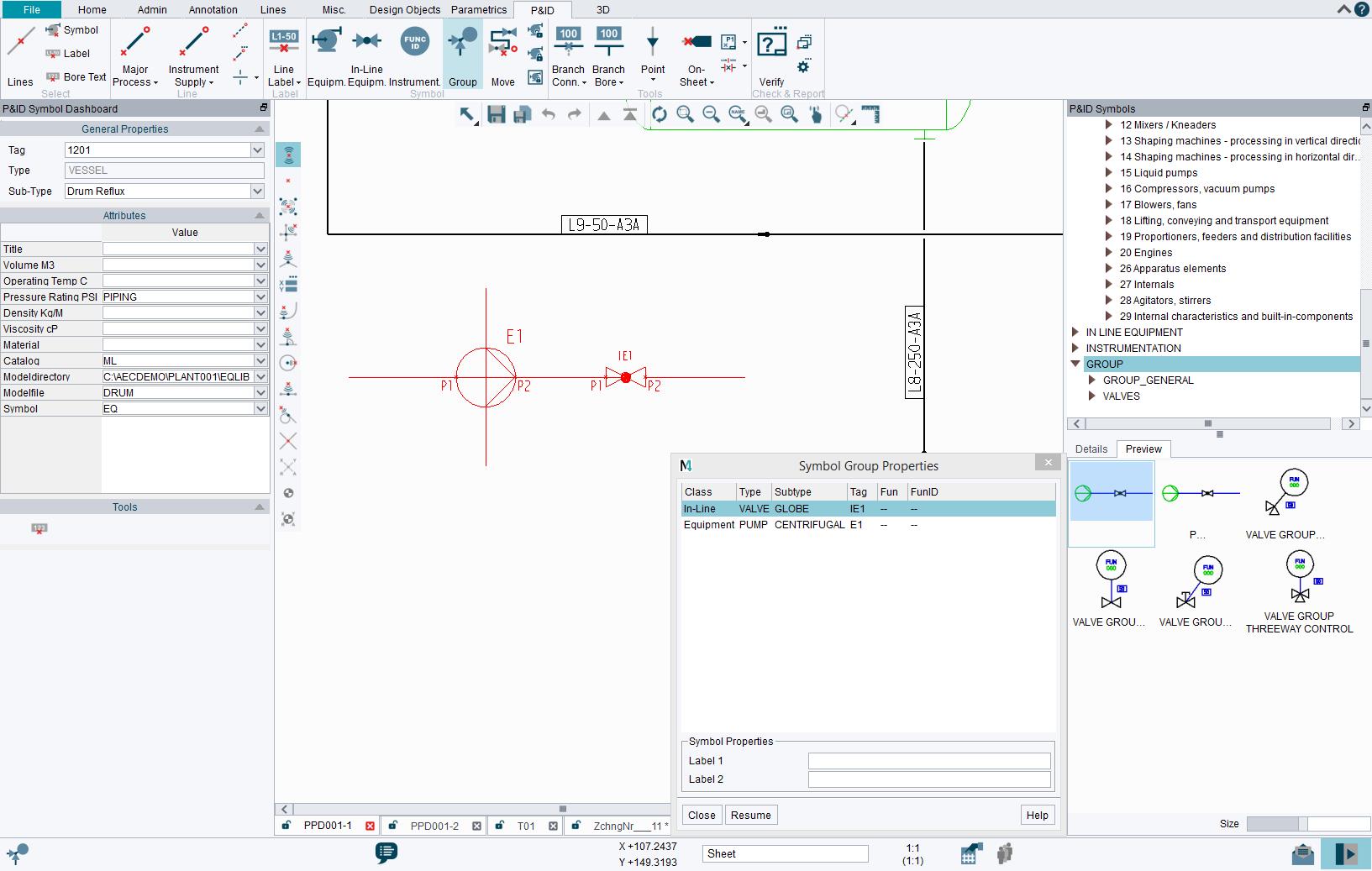 P&ID Software Module for 2D CAD | M4 P&ID